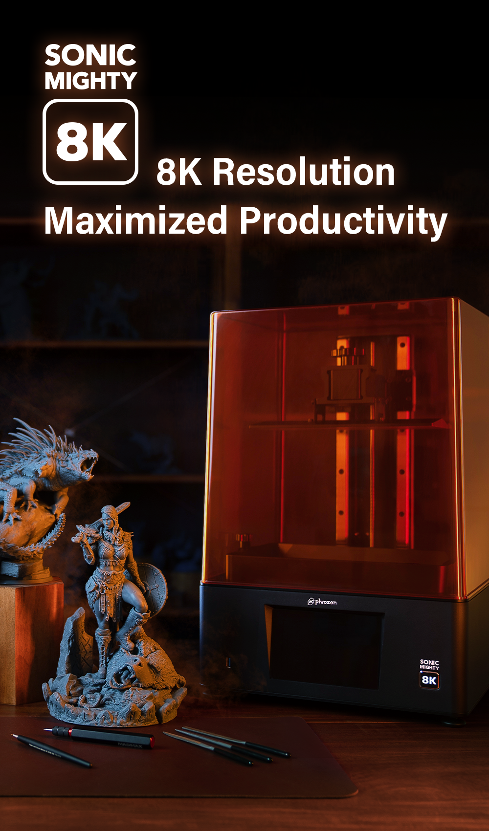 Sonic Mighty 8K | Phrozen Technology: Resin 3D Printer Sonic Mighty 8K | Phrozen Technology: Resin 3D Printer
