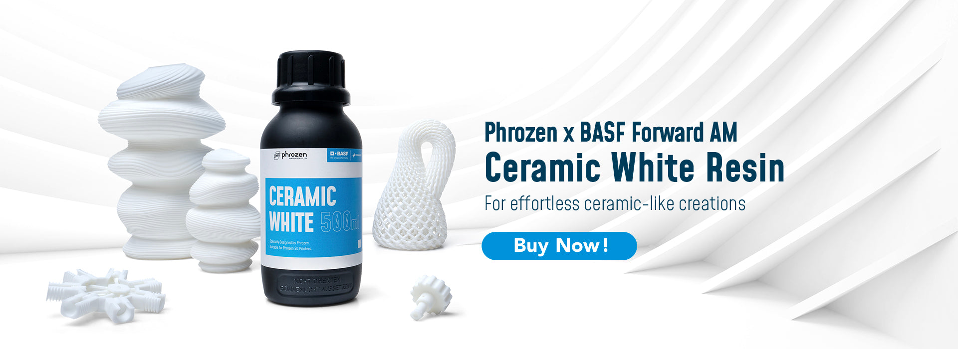 Phrozen Ceramic White 3D Printing Resin | Phrozen Technology: Resin 3D ...