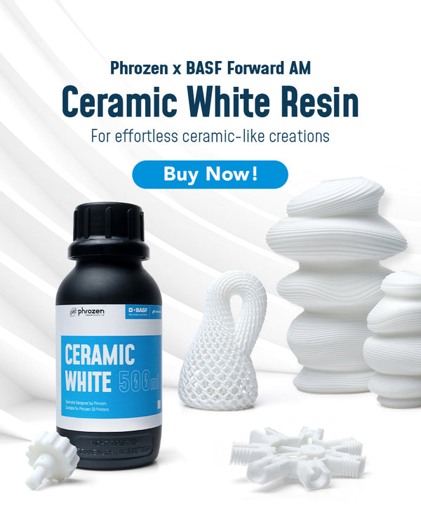 Phrozen Ceramic White 3D Printing Resin | Phrozen Technology: Resin 3D ...