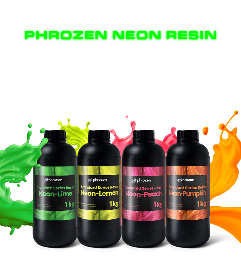 Phrozen Neon Series 3D Printing Resin | Phrozen Technology: Resin 3D ...