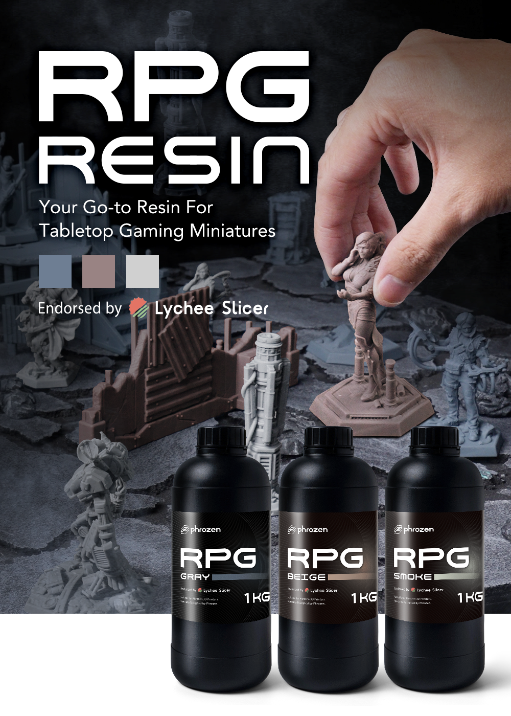 Phrozen RPG Resin | Built for Tabletop Miniatures | Phrozen Technology ...