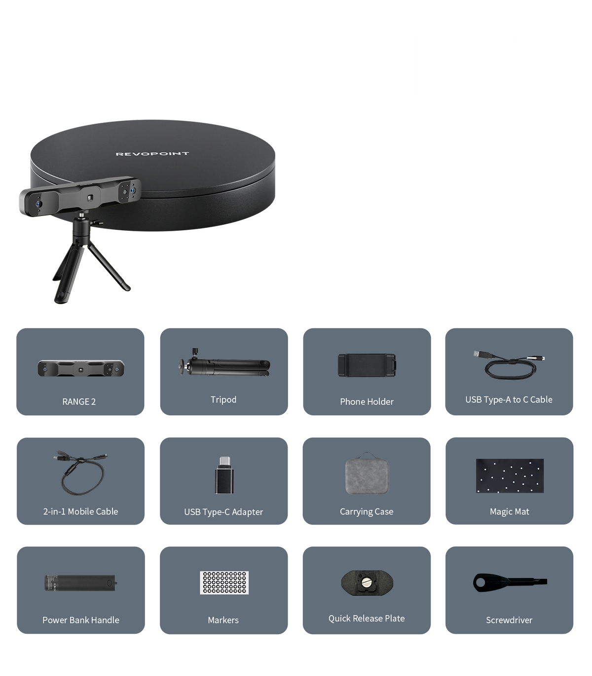 Revopoint RANGE 2 Premium Package | Phrozen Technology: Resin 3D ...