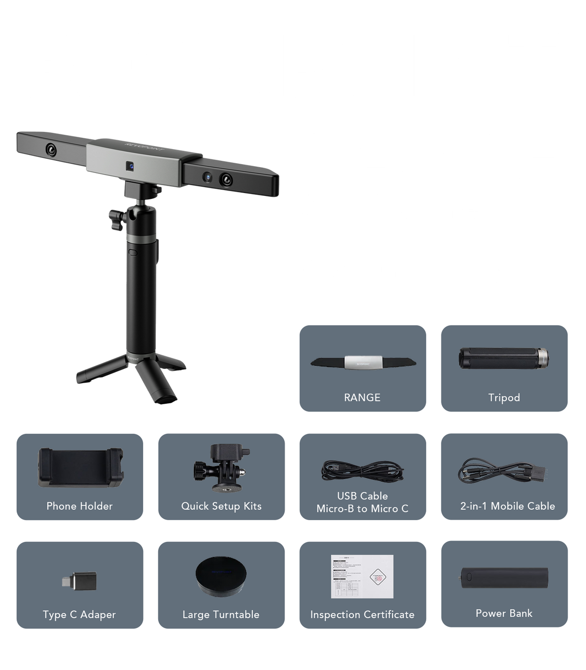 Revopoint RANGE Premium Package | Phrozen Technology: Resin 3D Printer Manufacturer