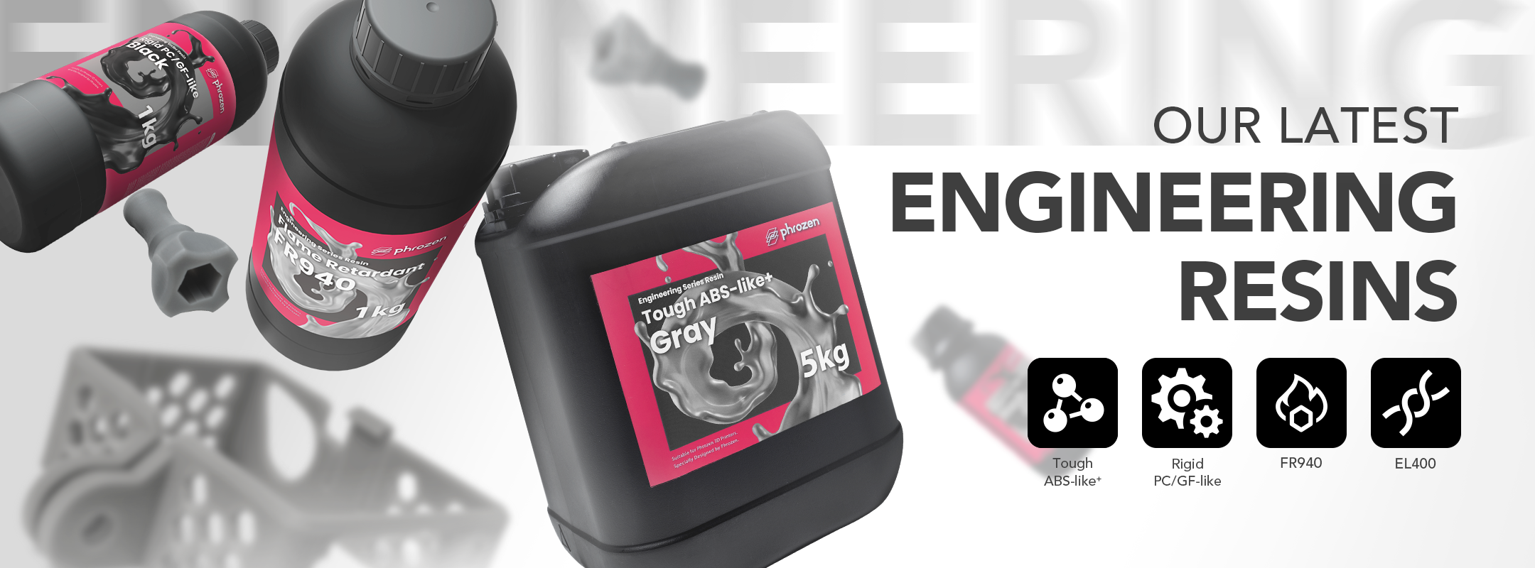 Engineering Resins | Phrozen Technology: Resin 3D Printer Manufacturer