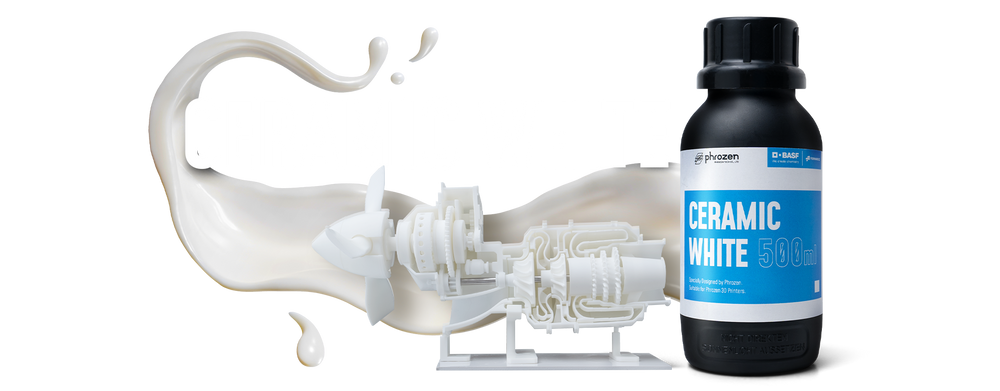 Phrozen Ceramic White 3D Printing Resin | Phrozen Technology: Resin 3D Printer Manufacturer
