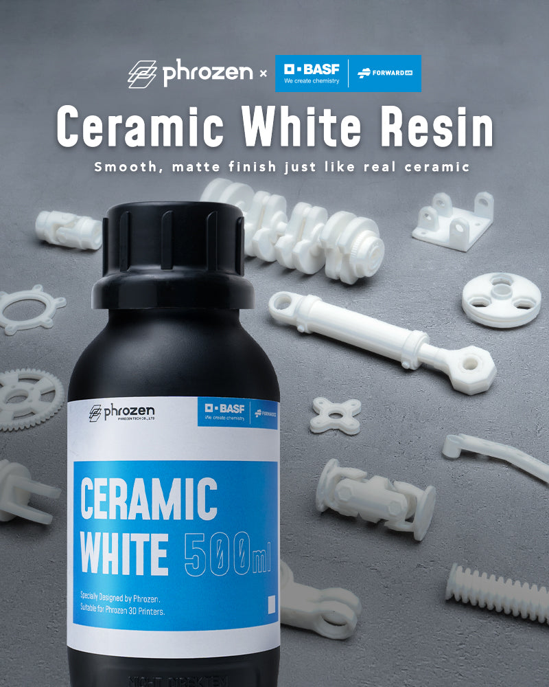 Phrozen Ceramic White 3D Printing Resin | Phrozen Technology: Resin 3D Printer Manufacturer